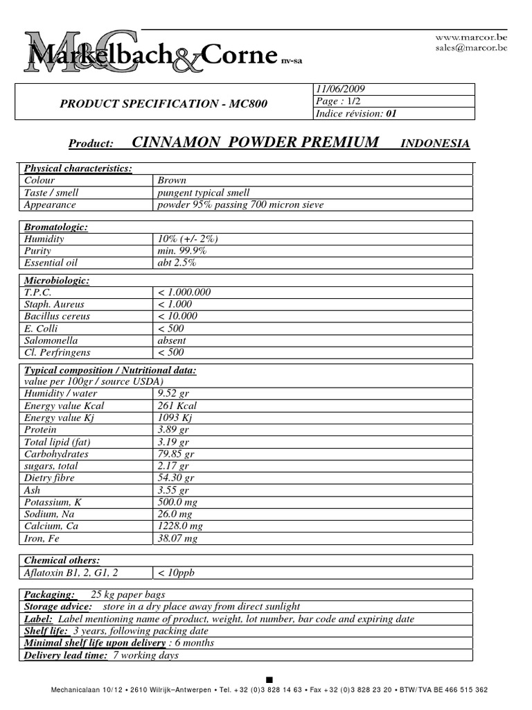 ALBA List Example | PDF | Soybean | Flour