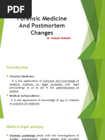 Stages of Post Mortem Lividity and Putrefaction of The Body | PDF ...