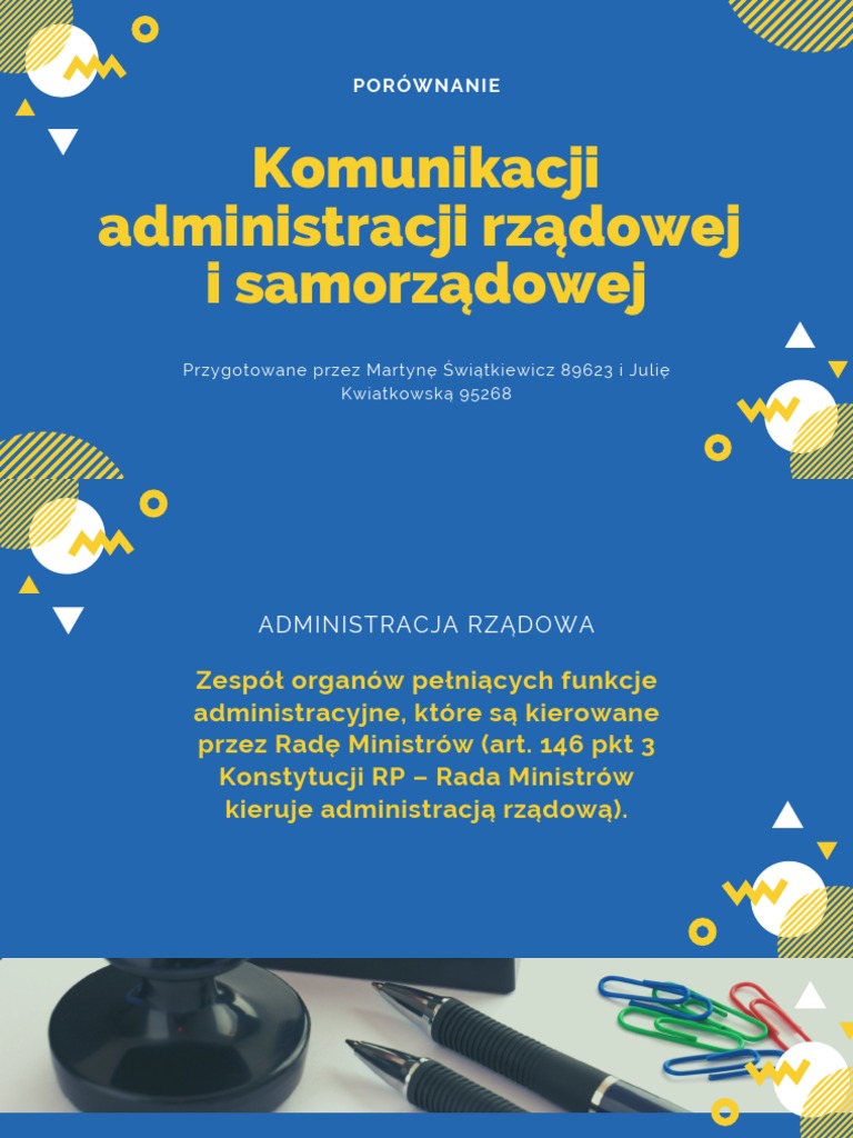 Administracja - Rządowa I Samorządowa | PDF