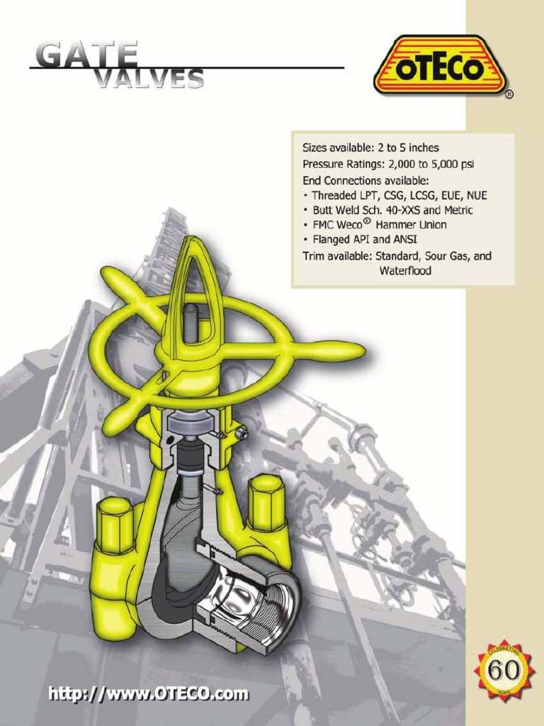 OTECO Gate Valves Catalog | PDF