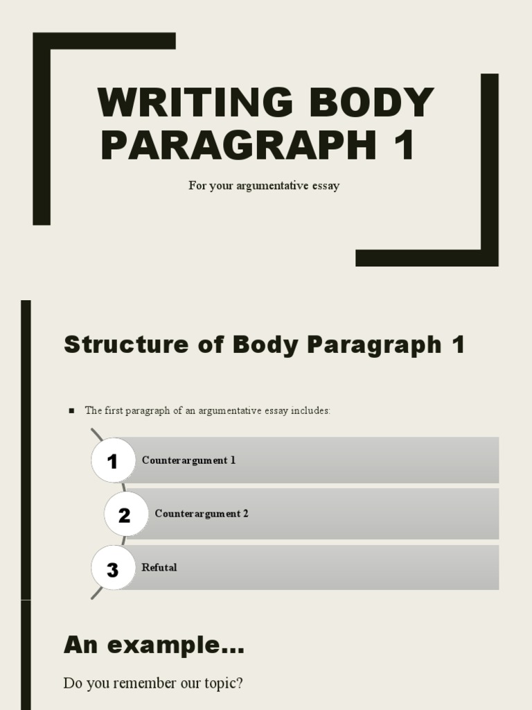 Body Paragraph Structure for Essays | PDF | Essays | Communication