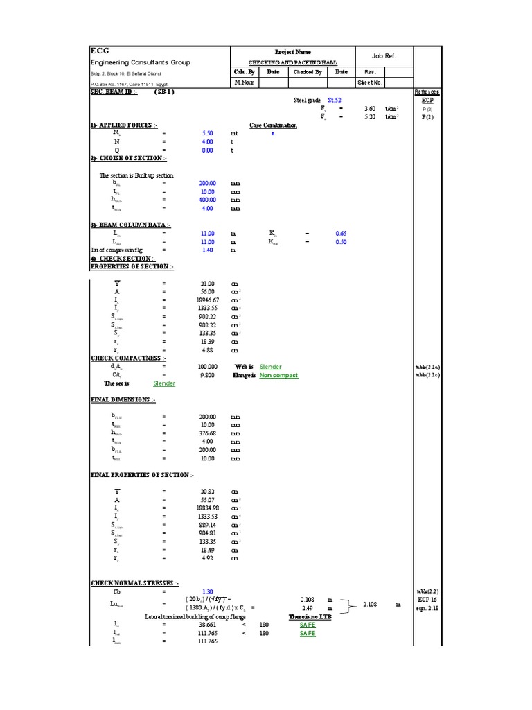 Unlocked - 05'-Mx, N Slender Member | PDF | Mechanical Engineering ...
