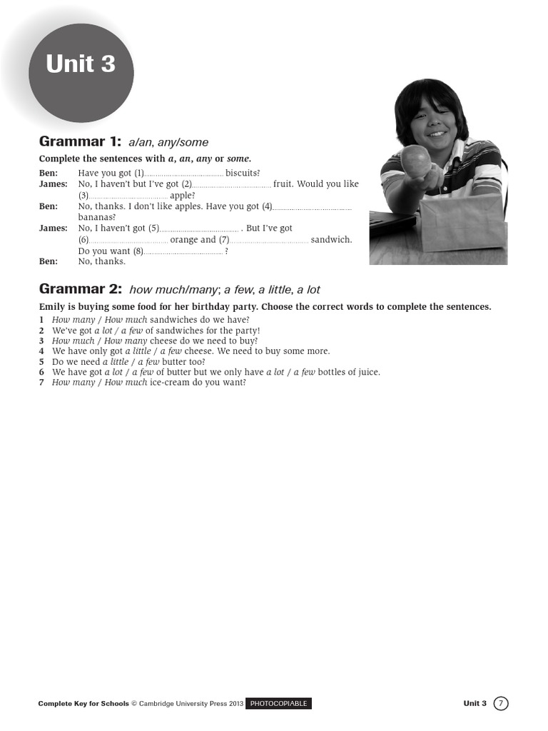 Complete Key For Schools Unit3 Extra Worksheet | PDF | Cognitive ...