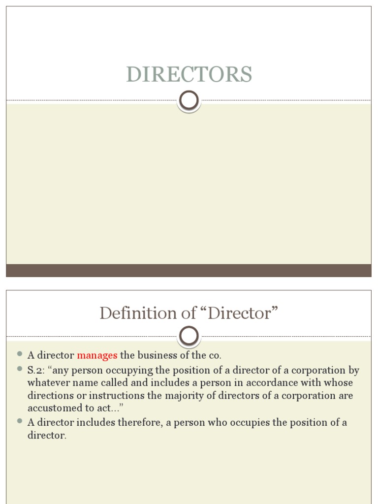 Directors' Duties | PDF