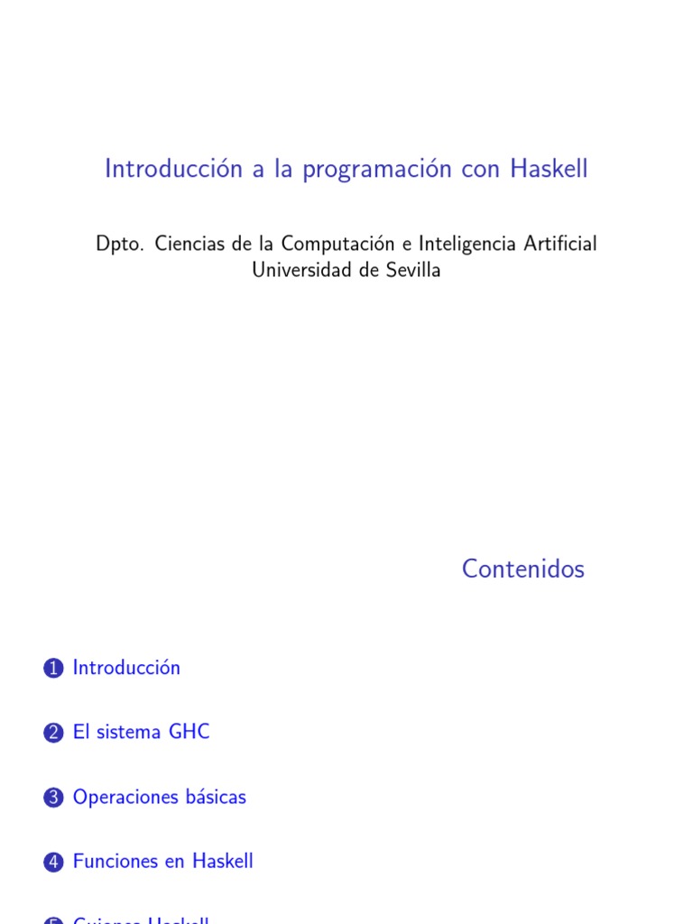 Funciones y Comentarios en Haskell | PDF | Programacion Funcional ...