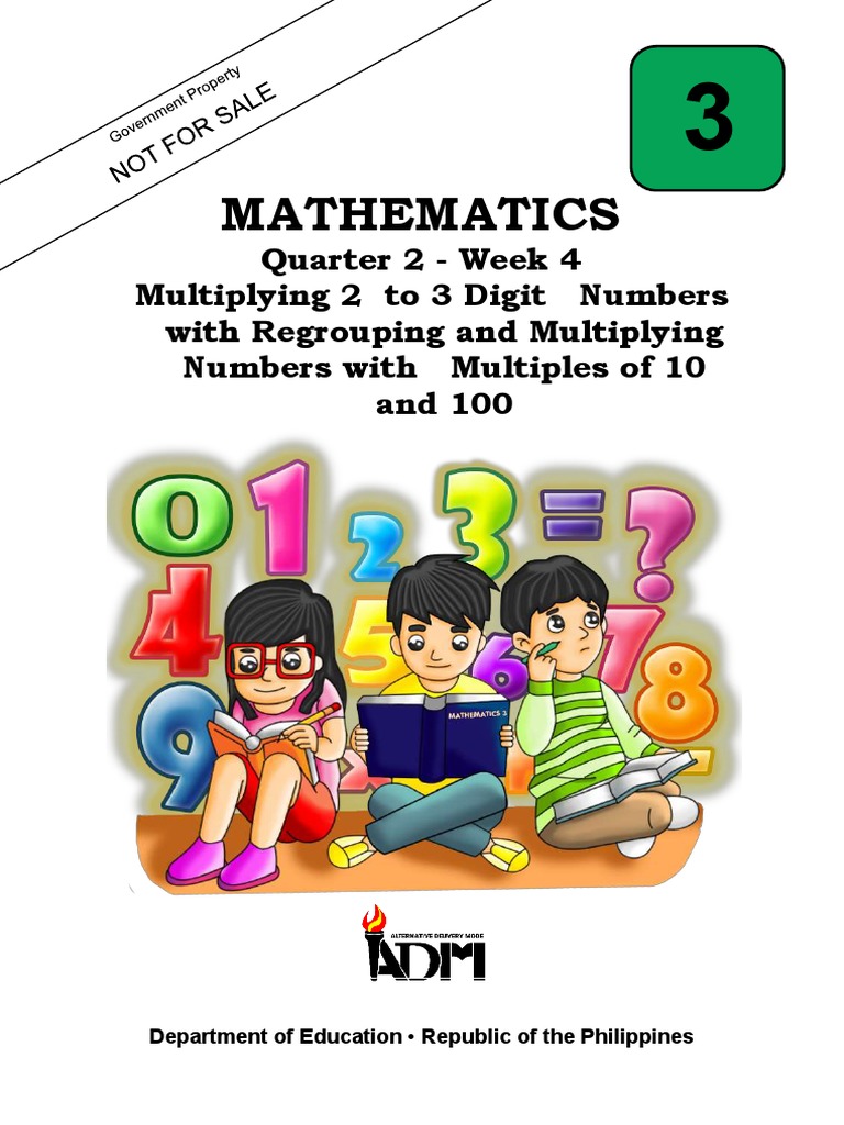 Math3 - q2 - Mod4 - Multiplying 2-3 Numbers by Multiples of 10 and 100 ...