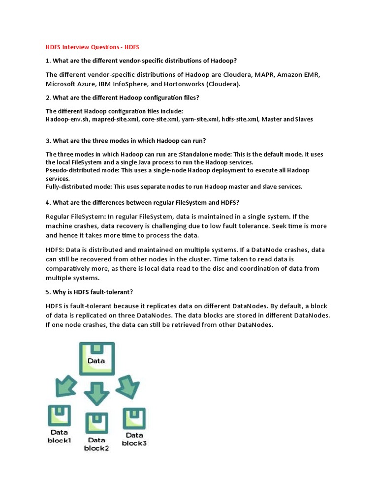 HDFS Interview Questions | PDF | Apache Hadoop | Map Reduce HDFS Interview Questions | PDF | Apache Hadoop | Map Reduce