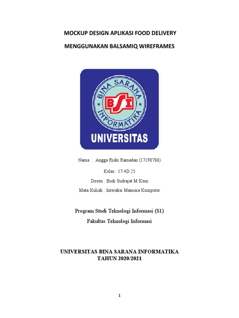 Makalah Food Delivery Angga Riski Ramadan (Imk) | PDF