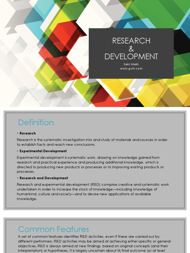 Research And Development Pdf Research And Development Methodology