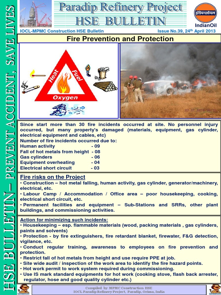 HSE Alert-39 Fire Prevention and Protection 22. 04. 13 | PDF | Fires ...