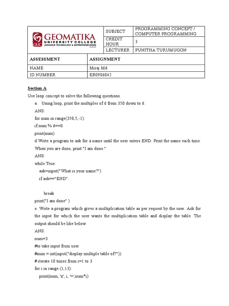 ASSIGNMENT | PDF | Computers