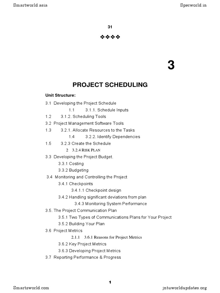 Project Scheduling Techniques and Tools | PDF | Intangible Asset ...