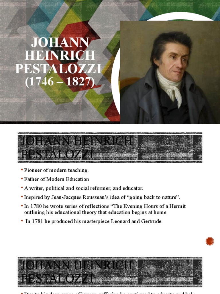 Johann Heinrich Pestalozzi | PDF | Pedagogy | Education Theory