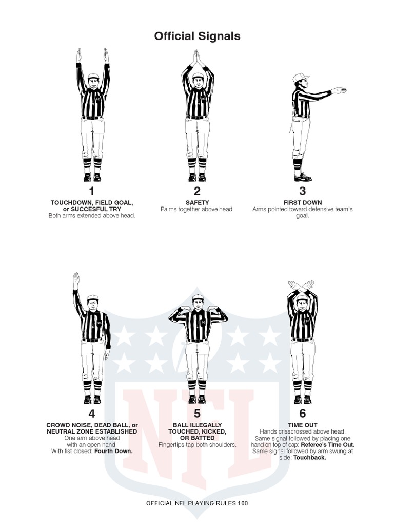 Football Referee Signals