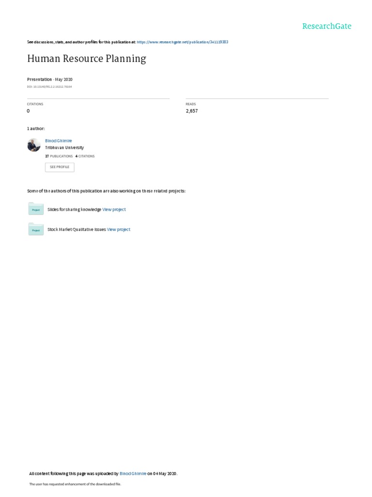 Chapter 2 Human Resource Management Mbs | PDF | Human Resources | Human Resource Management