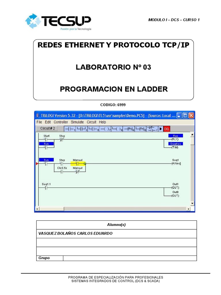 Programacion en Ladder | PDF | Programación de computadoras | Dirección IP