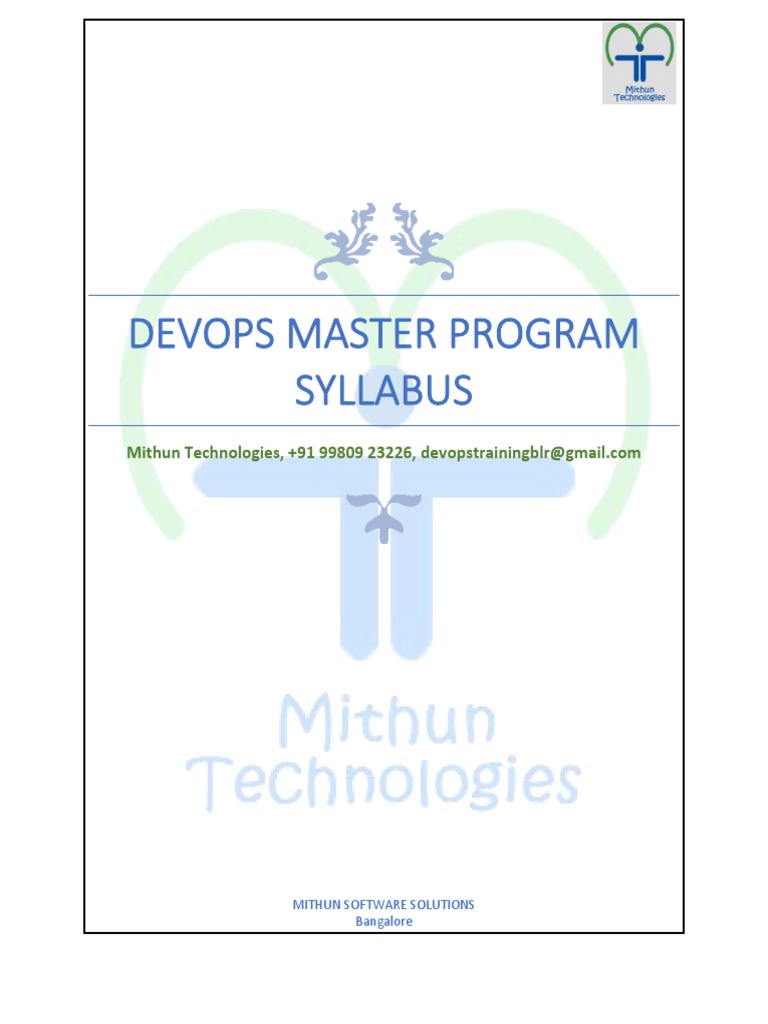 DevOps AWS Master Program Syllabus MithunTechnologies 2021 | PDF ...