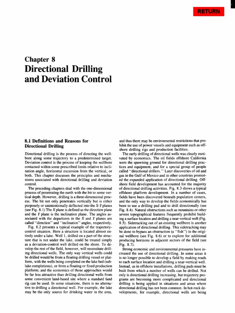8 Directional Drilling and Deviation Control | PDF