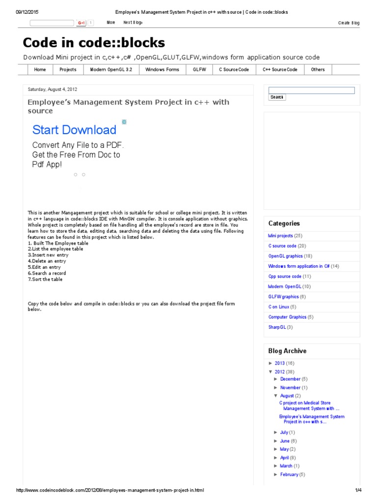 Start Download: Code in Code::blocks | PDF | Computer File ...