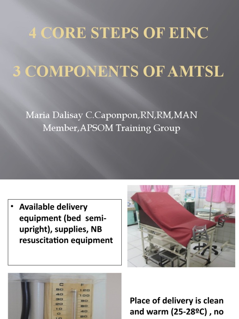 4 Core Steps of Einc | PDF | Breastfeeding | Injection (Medicine)