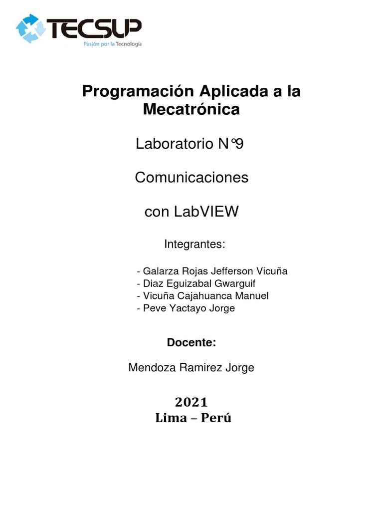 Lab9 - Programación Aplicada | PDF | Red de computadoras | Protocolos ...