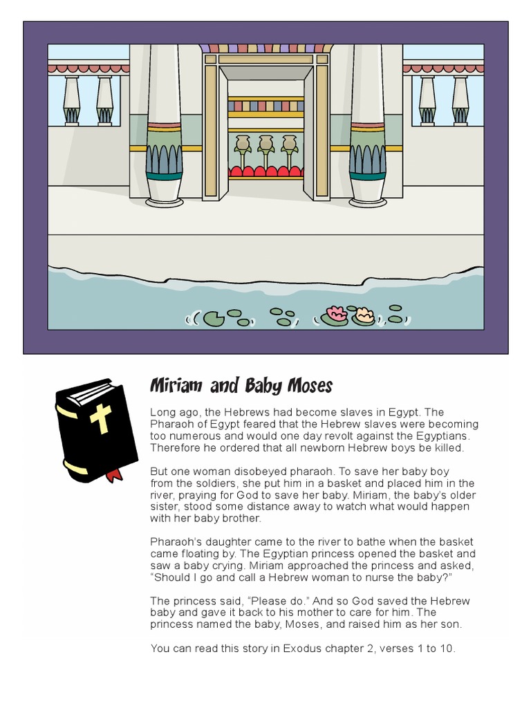 3d Pic 03 Miriam and Baby Moses | PDF | Miriam | Book Of Exodus