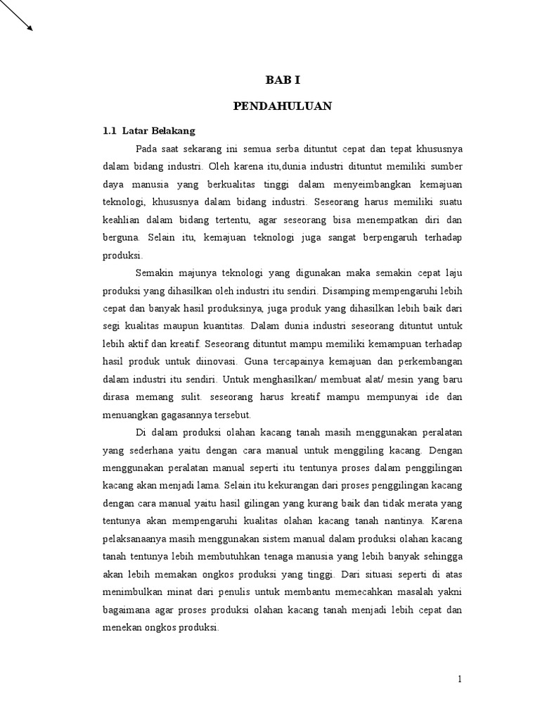 BAB 1-5 & Daftar Pustaka | PDF