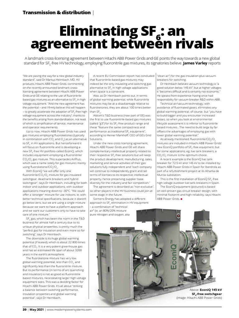 Hitachi ABB Power Grids - EconiQ-1 | PDF | High Voltage | Insulator ...