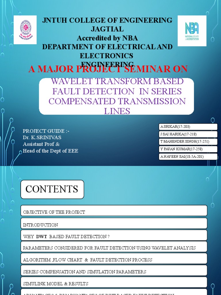 Batch 4 Major Project PPT Wavelet | PDF | Wavelet | Signal Processing