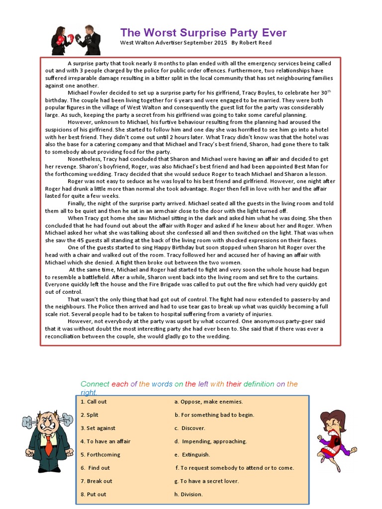 Community Chaos: Surprise Party Fallout | PDF