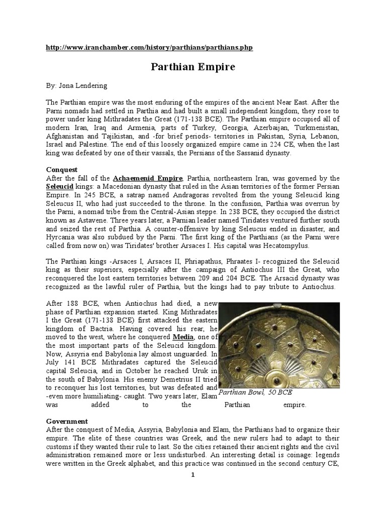 Parthian Empire | PDF | Mark Antony | Unrest
