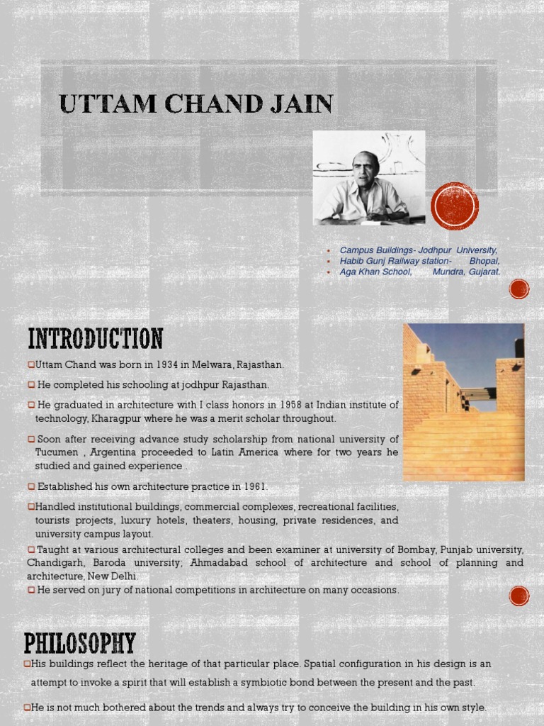 Uttam Chand Jain | PDF | Architectural Design | Architecture