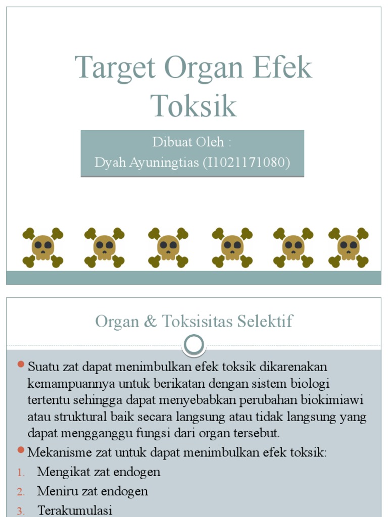 Target Organ Efek Toksik | PDF