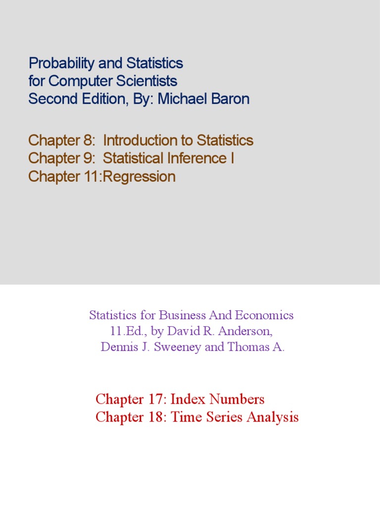 Probability and Statistics For Computer Scientists Second Edition, By ...