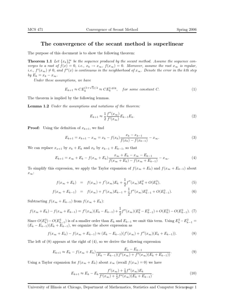 Secant | PDF | Theorem | Trigonometric Functions