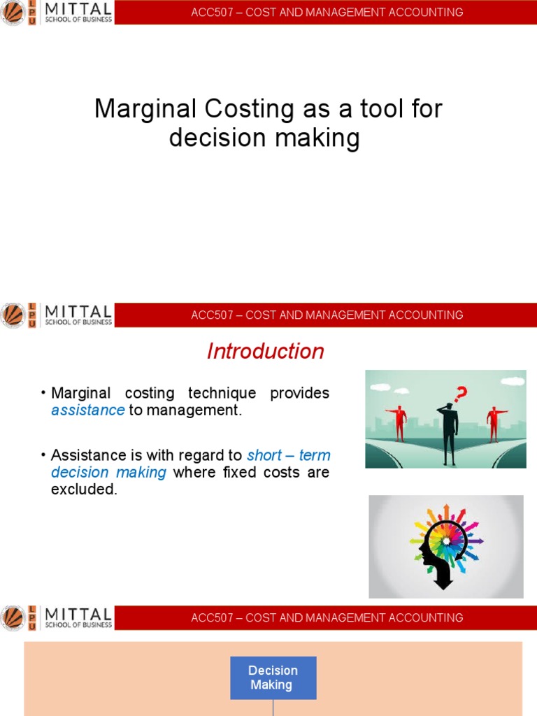 Decision Making For Students | PDF | Cost | Management Accounting