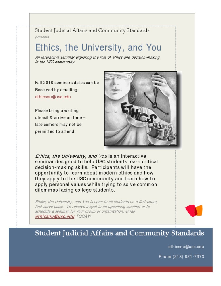 Ethics Flyer | PDF