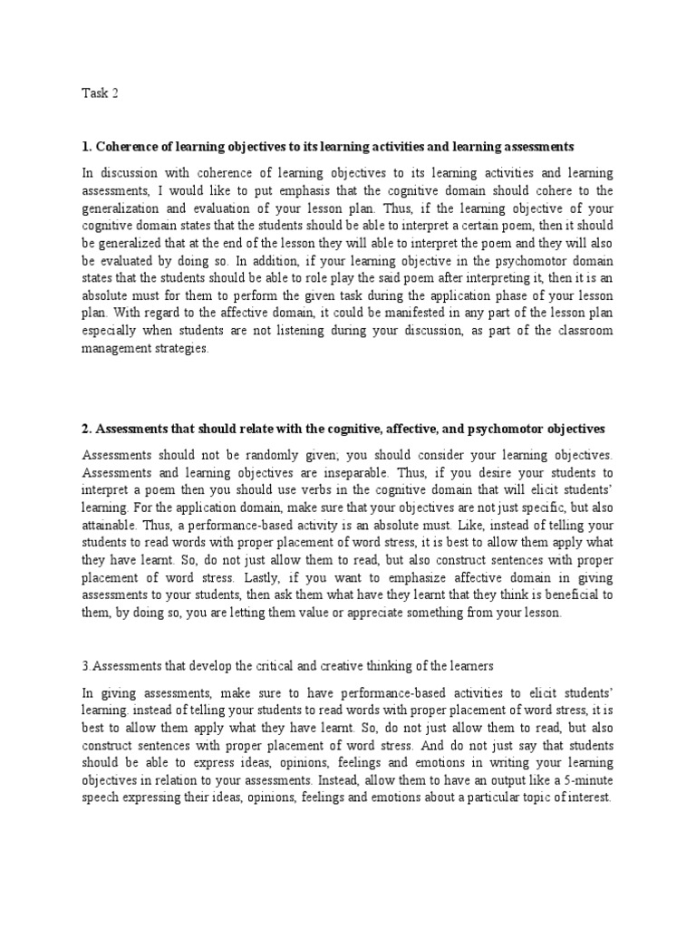 Lesson Plan Feedback and Remarks Guide | PDF | Lesson Plan ...