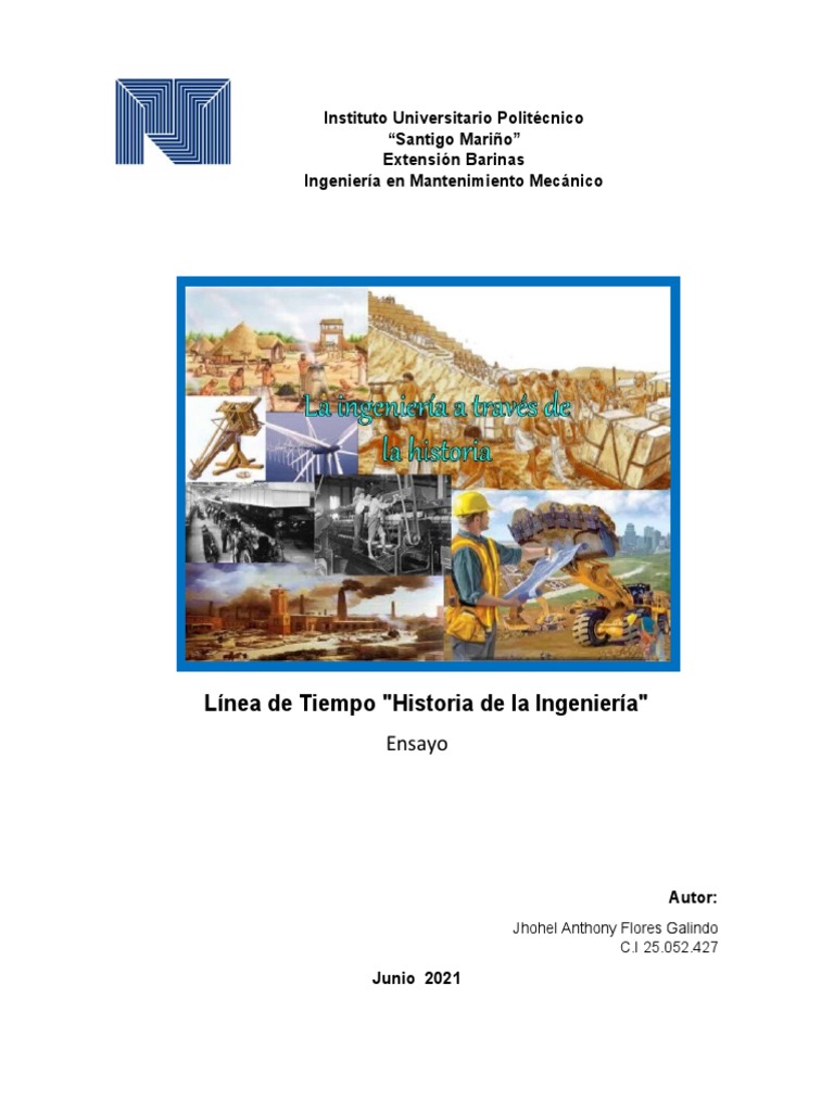 Línea de Tiempo - Historia de La Ingeniería | PDF | Imprenta ...