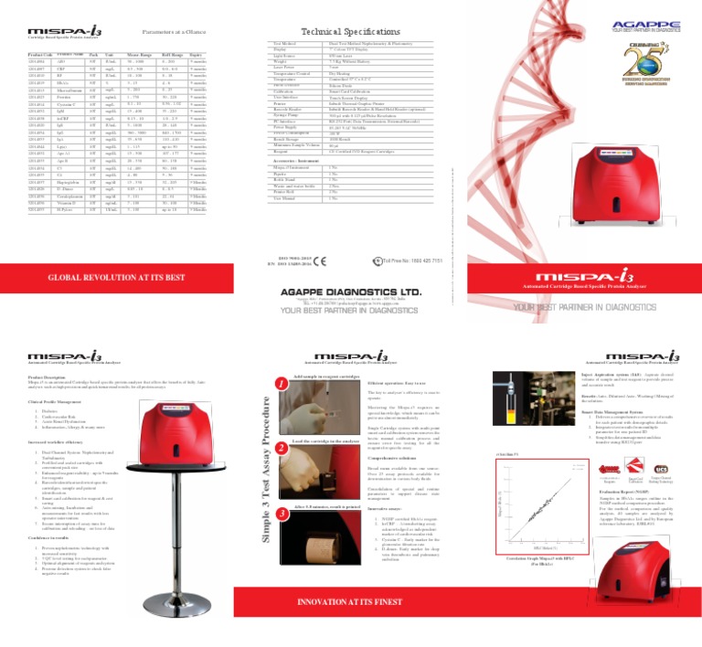 New Mispa I3 Brochure-Completed | PDF | Assay | Biomarker