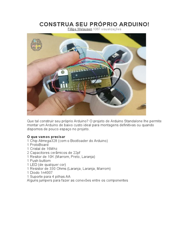 Construa Seu Próprio Arduino | PDF | Arduino | Diodo