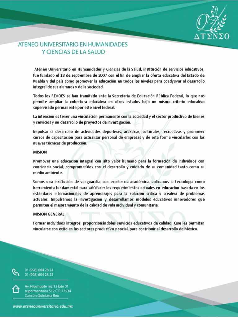 CV Ateneo Cancun Preparatorias | PDF | Justicia | Crimen y violencia