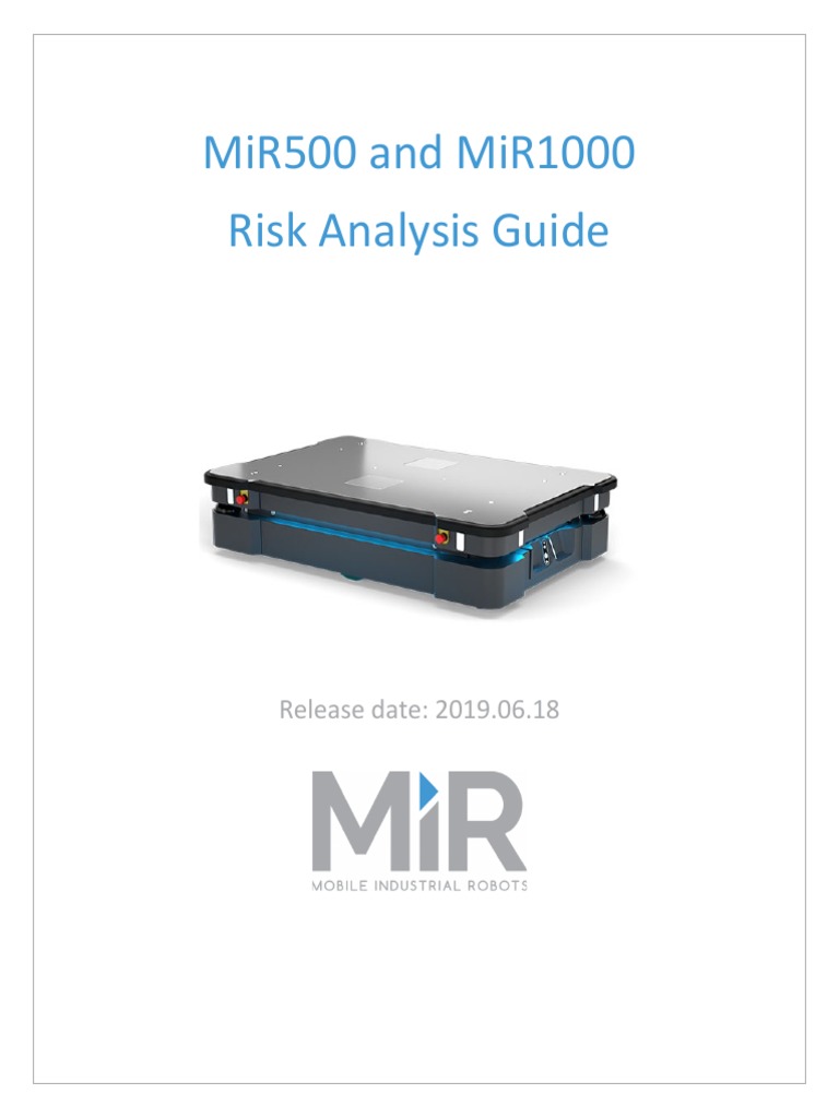 MiR - MiR500 and MiR1000 Risk Analysis Guide | PDF | Robot | Robotics