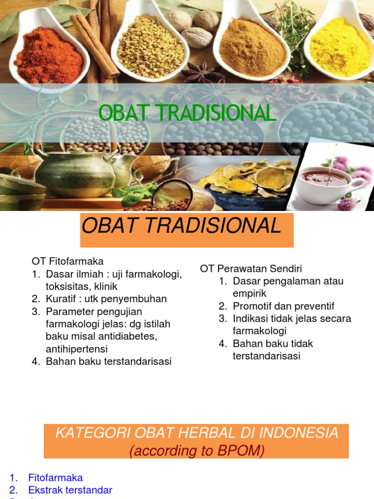 Obat Tradisional (Jamu, Oht, Fitofarmaka) | PDF