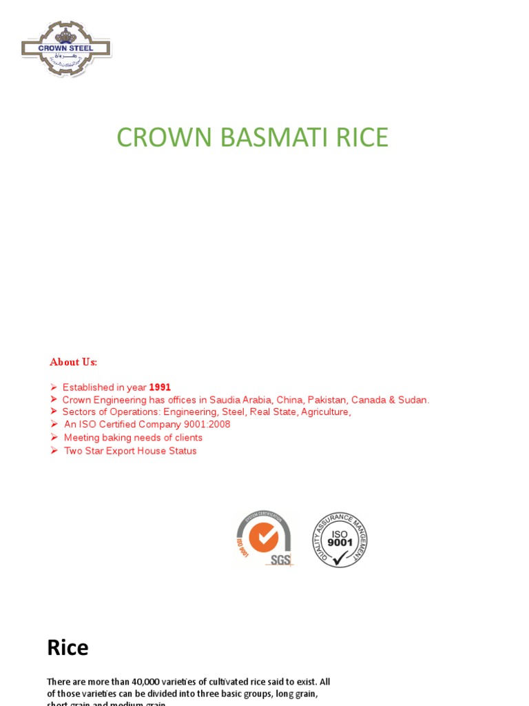 Basmati Rice | PDF | Rice | Foods