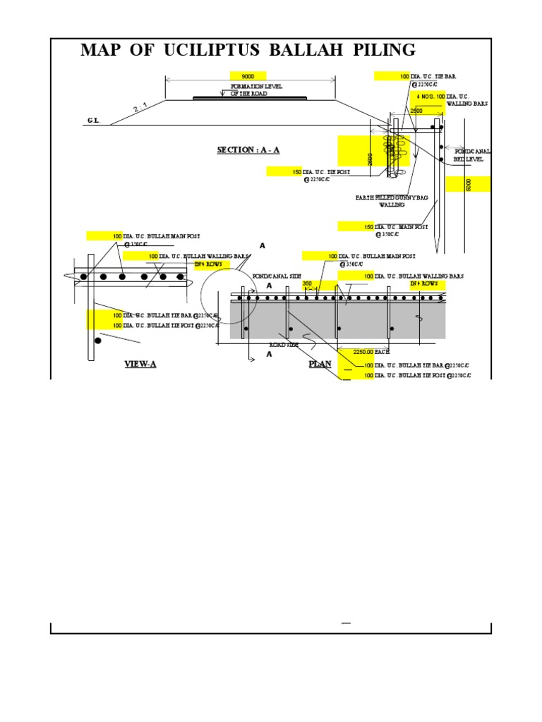 Eucalyptus Bullah Piling Map | PDF | Building | Real Estate Law
