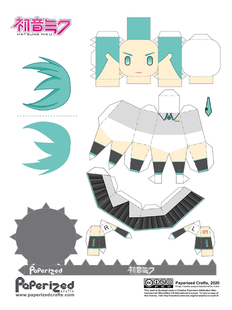 Vocaloid - Hatsune Miku Papercraft | PDF