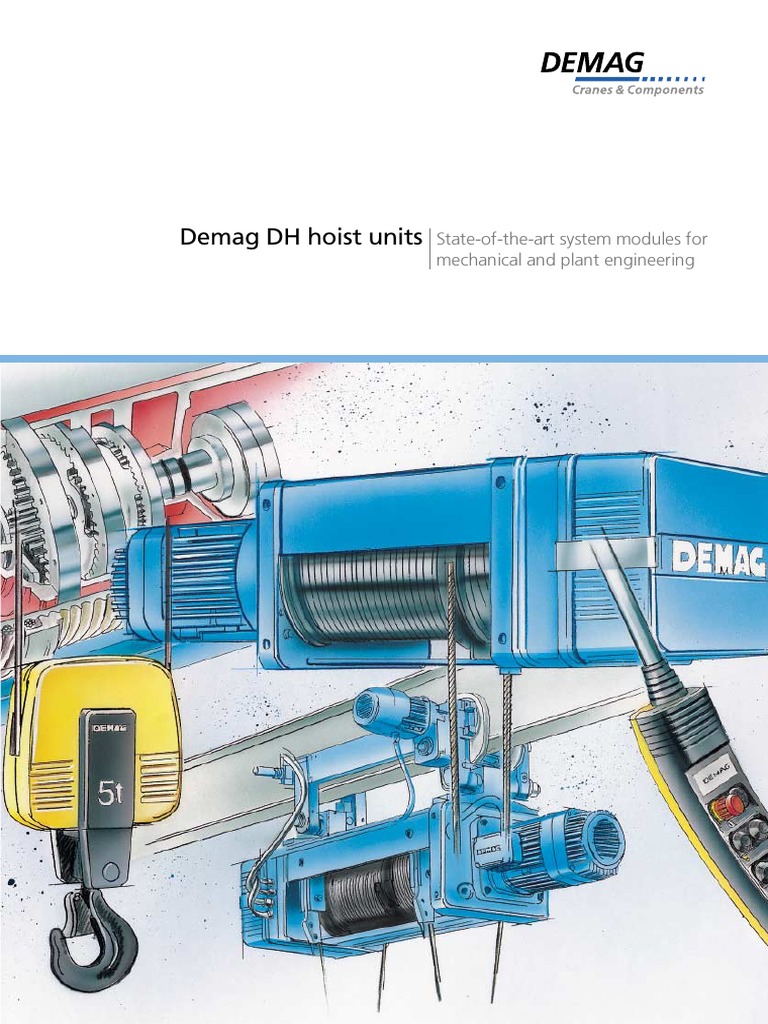 Demag Hoists Catalog | PDF | Electric Motor | Crane (Machine)