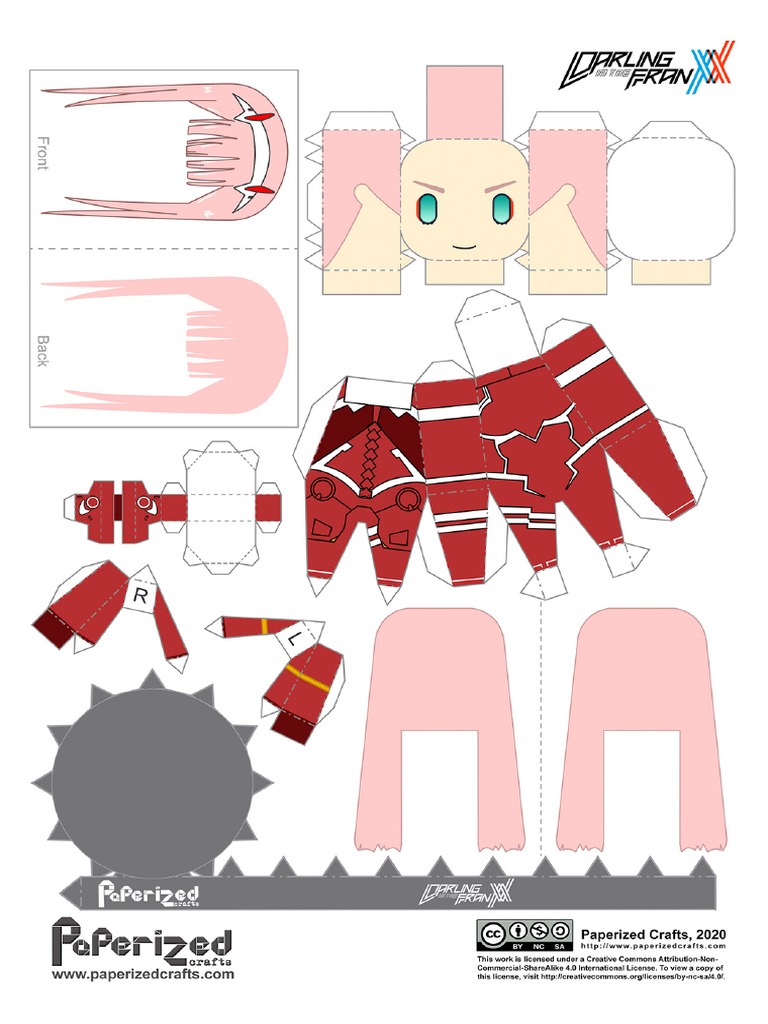 Darling in The Franxx - Zero Two Papercraft | PDF