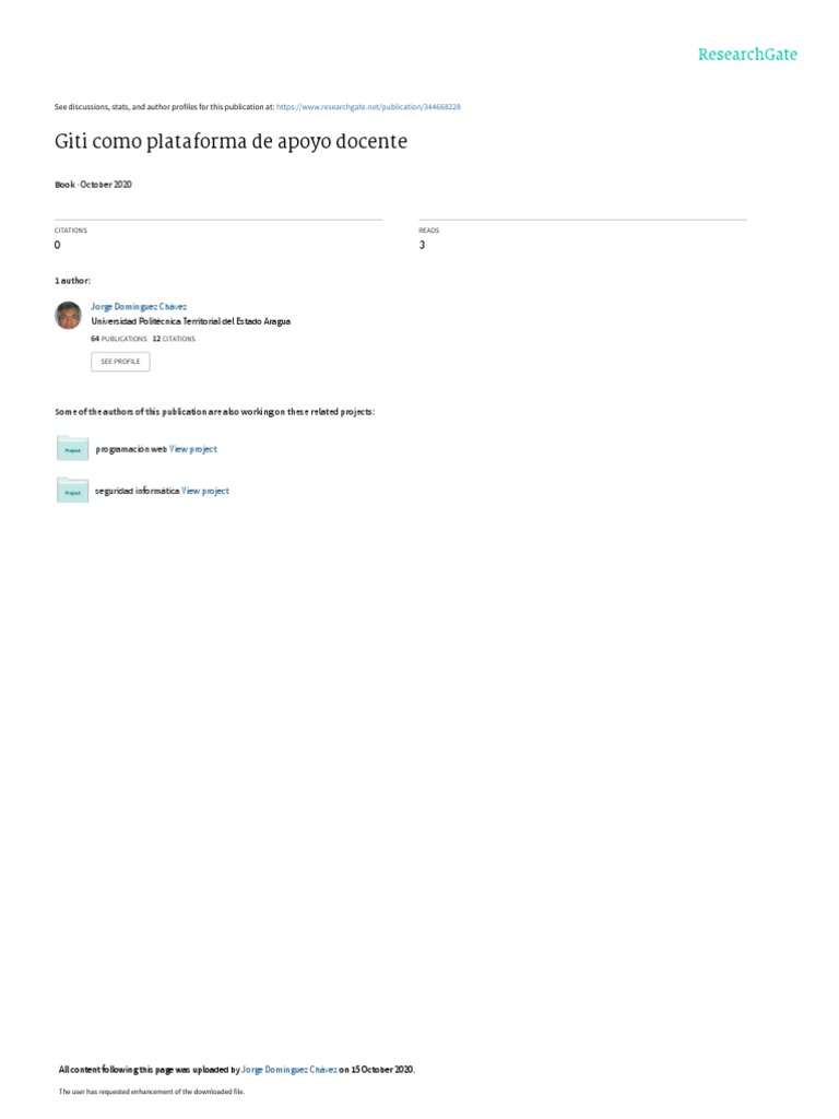 Libro Git Pdf Control De Versiones Ciencias De La Computación